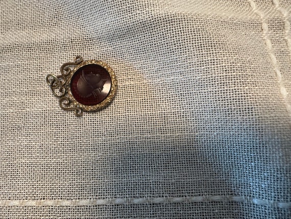 Victorian Intaglio GoldF. Fob-Warrior intaglio - Gem