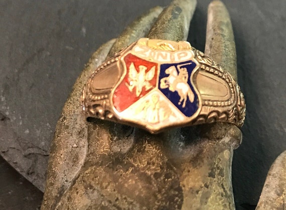 10k enameled Victorian ZNP, Polish national alliance … - Gem