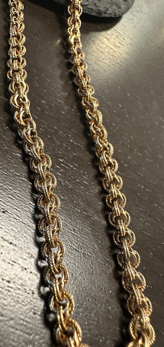 14k chain unusual Victorian gold barrel clasp-length … - Gem