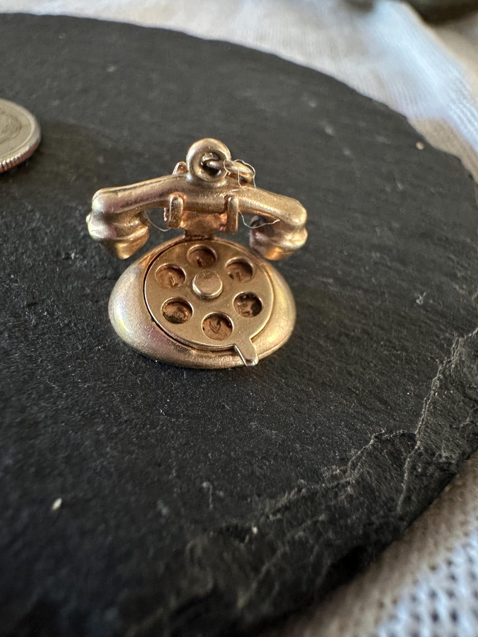 10k Charm-realistic Moveable Rotary Antique Telephone - Etsy