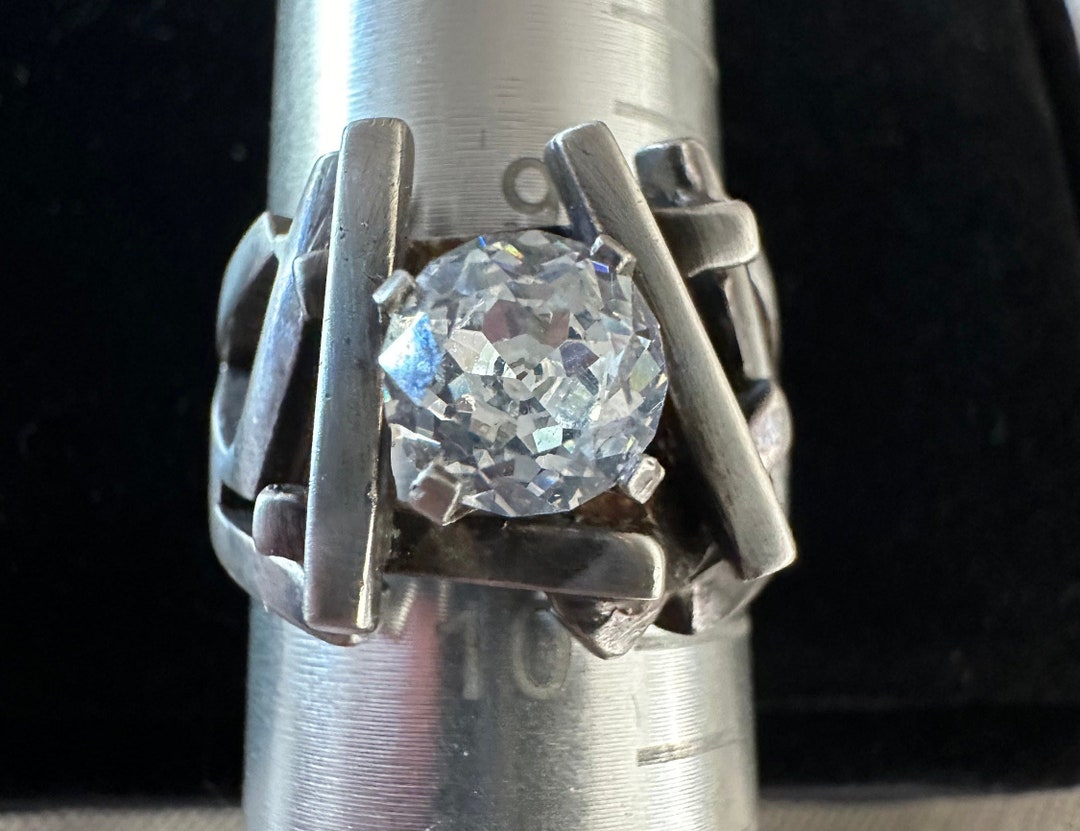 Sterling Ring Modernist(constructivism)-unique Statement Ring With ...