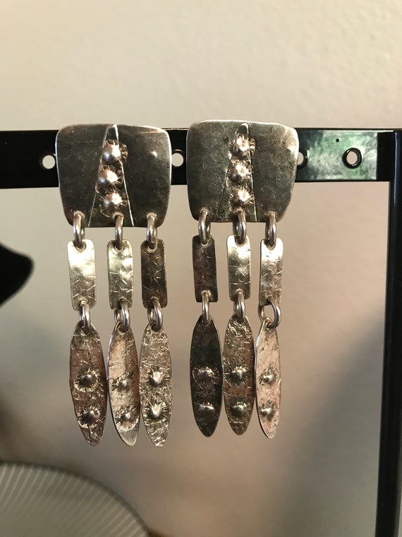 Vintage unique hammered textured - Gem