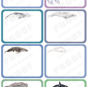 Watercolor Ocean Printable Food Labels (INSTANT DOWNLOAD) - Under the ...