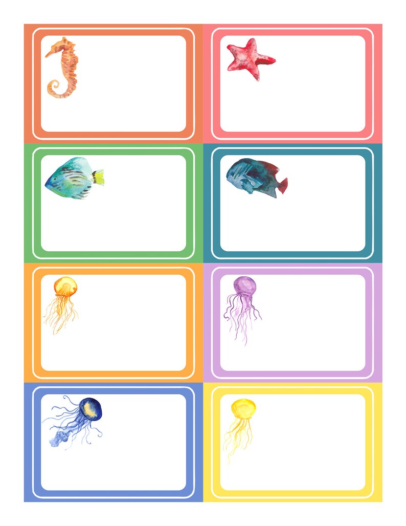 Watercolor Ocean, Dolphins, Jellyfish, Sea Turtles More INSTANT ...