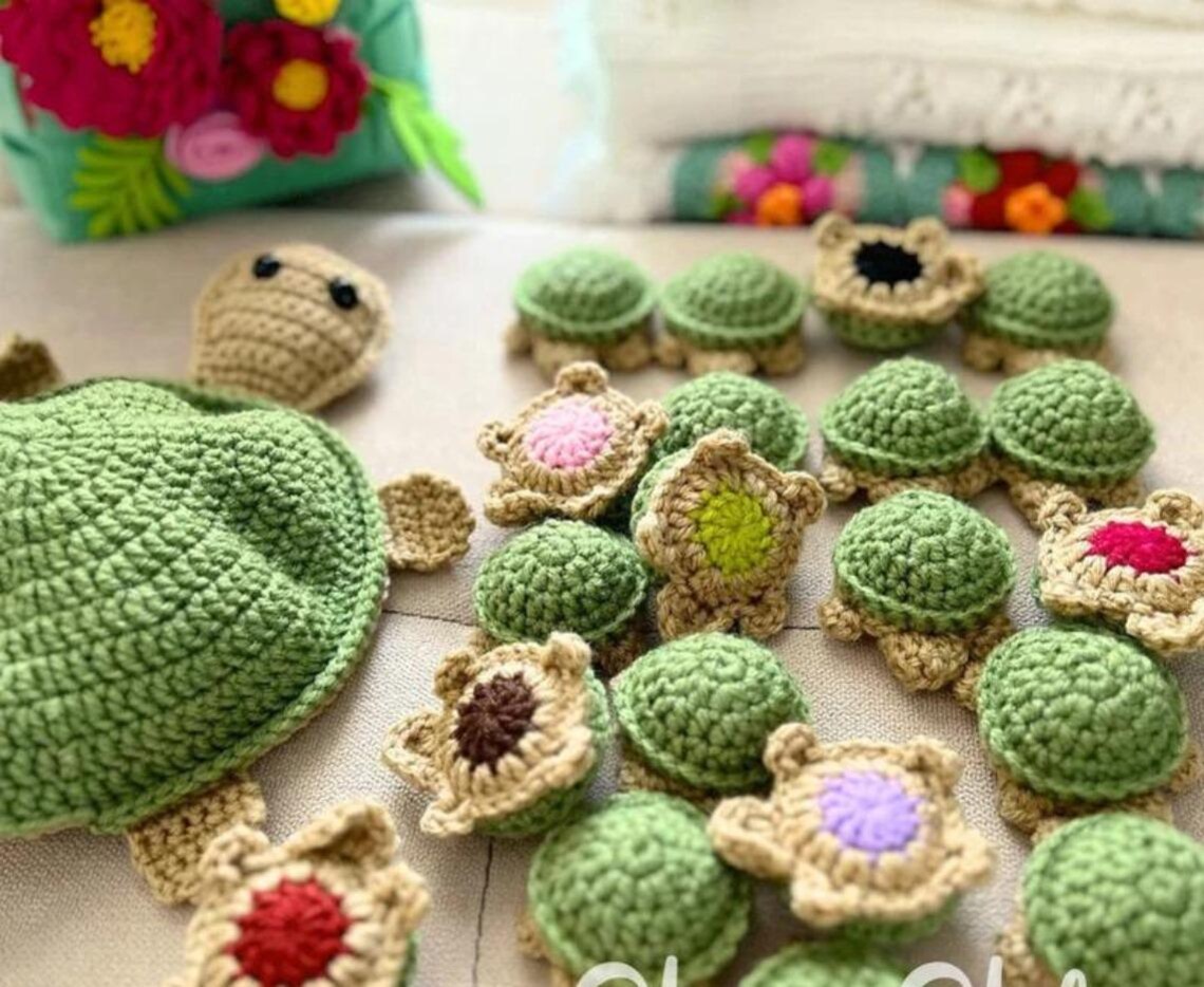 Turtle Memory Game Crochet Pattern - English PDF - Original Design - Etsy