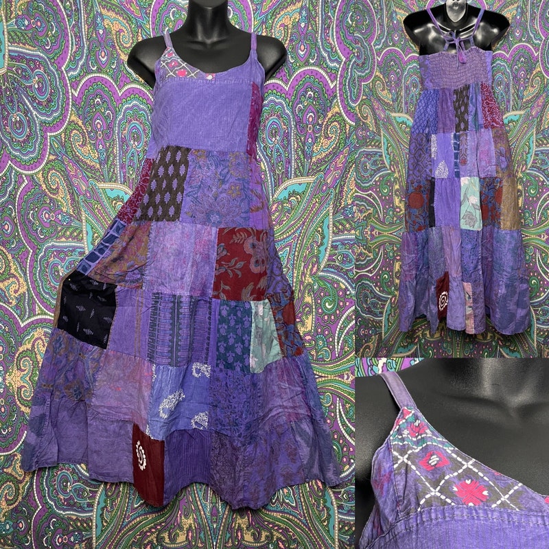 Patchwork Dress - Etsy