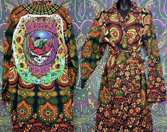Grateful Dead Terrapin Station Stealie Kimono Steal Your Face Turtle ...