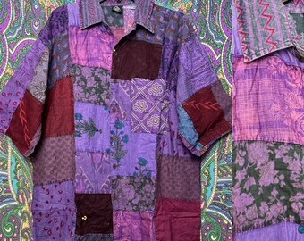 Patchwork Shirt - Etsy