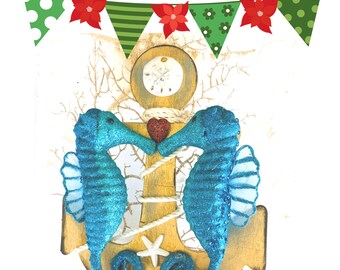 Seahorse Tree Topper - Etsy