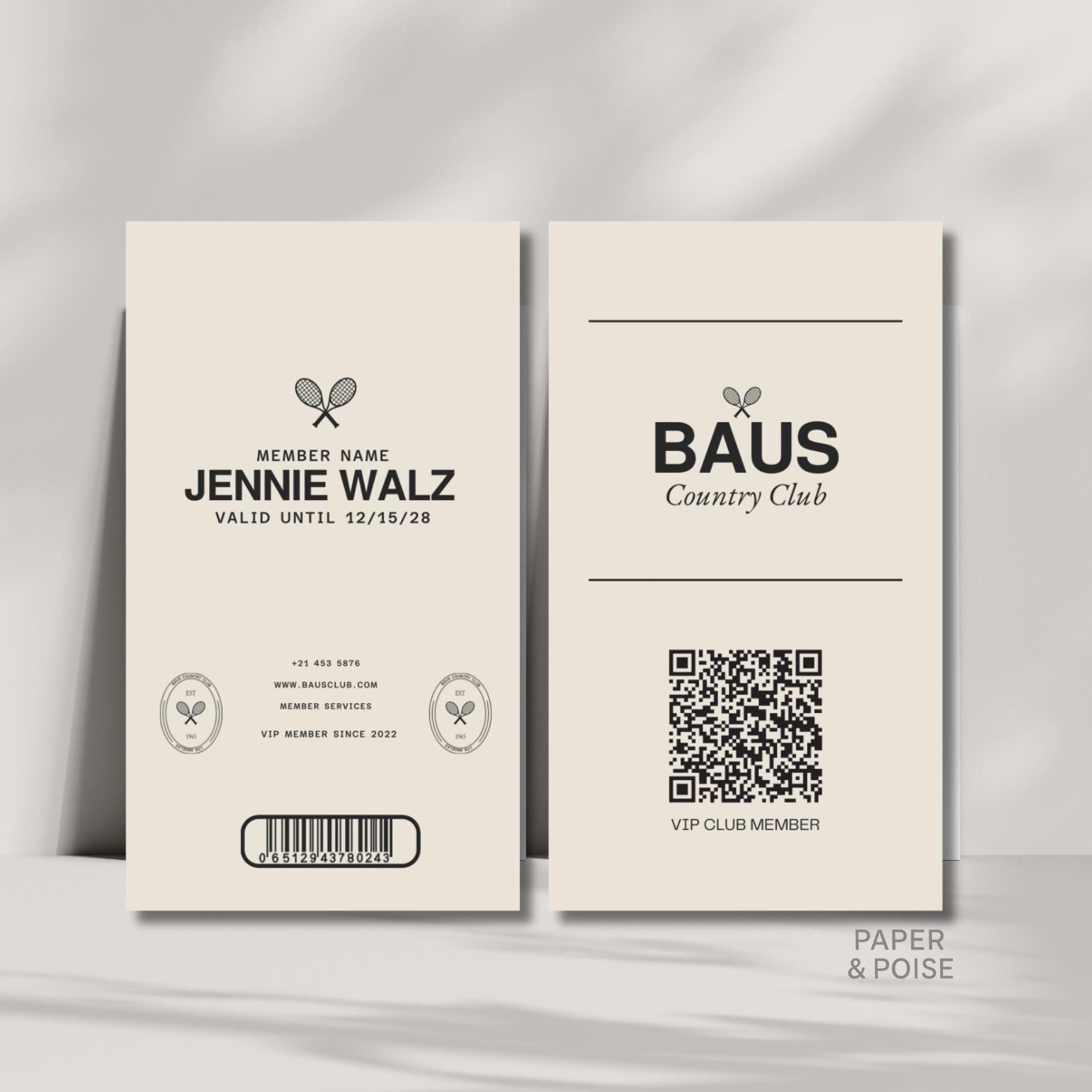 Luxury Business Card & VIP Member Card Templates | Canva Editable ...