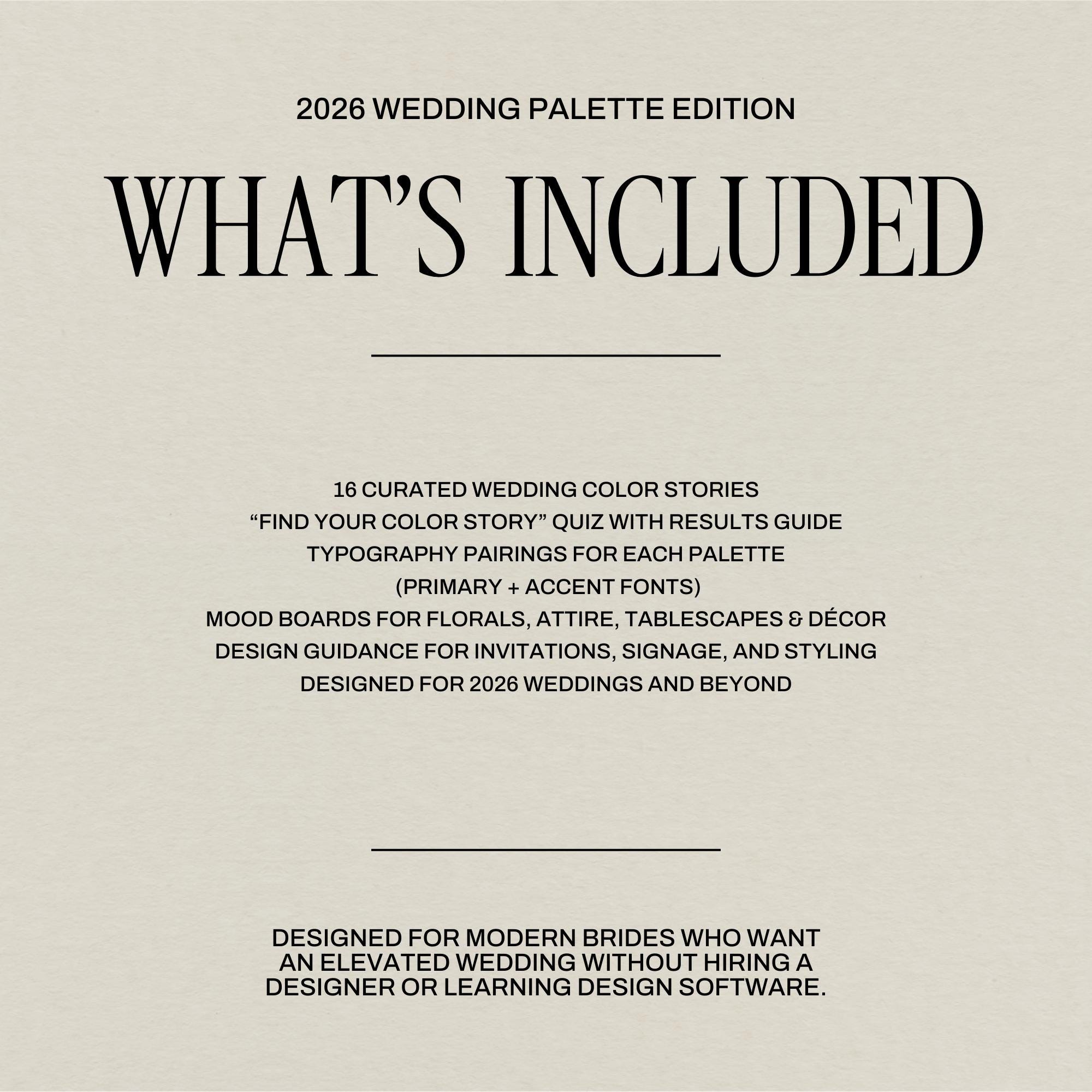 2026 Wedding Color Palette Guide | 16 Romantic, Moody & Classic Wedding ...