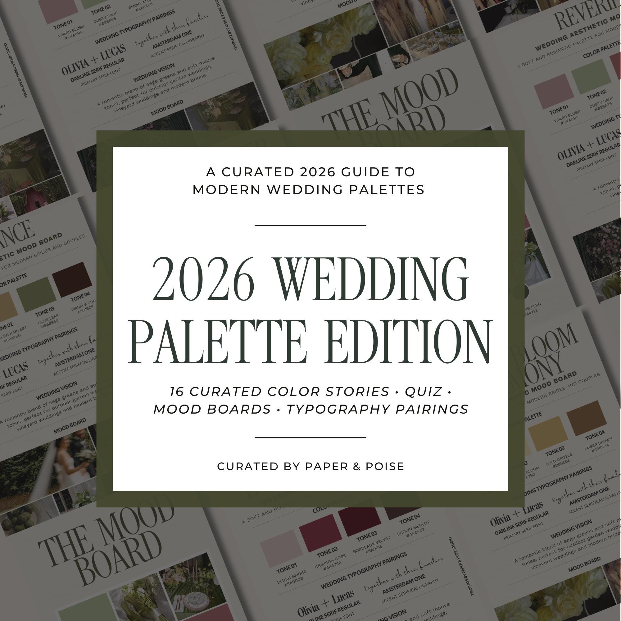 2026 Wedding Color Palette Guide | 16 Romantic, Moody & Classic Wedding ...
