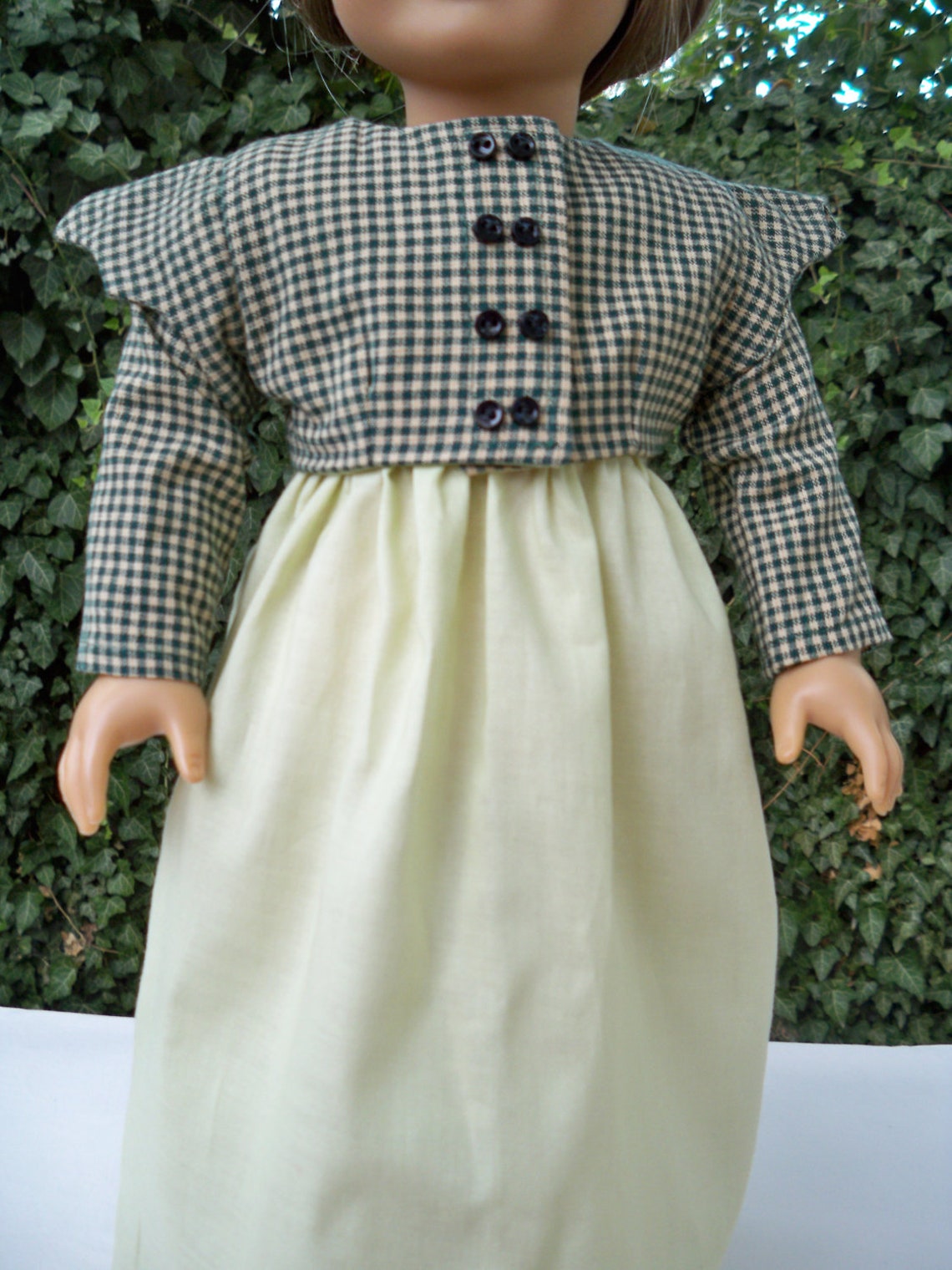 Regency 1808 V Neck Doll Dress With Cap Sleeve Empire Waist Coat Pdf ...