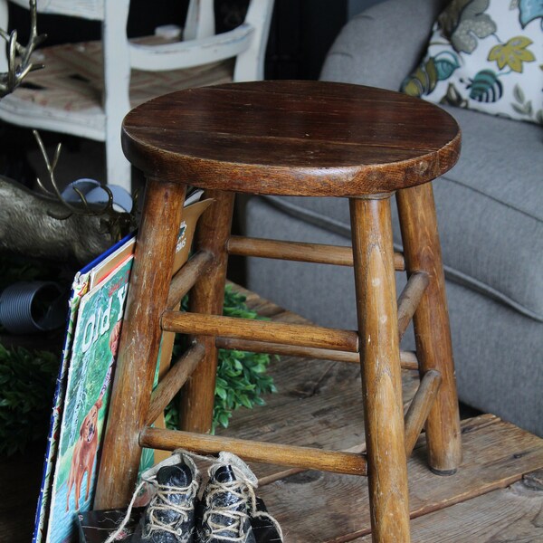 Primitive Stool - Etsy