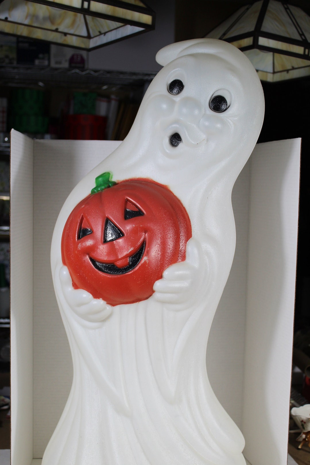 Ghost Blow Mold Halloween Blow Mold Vintage Blow Mold Outdoor Light up ...