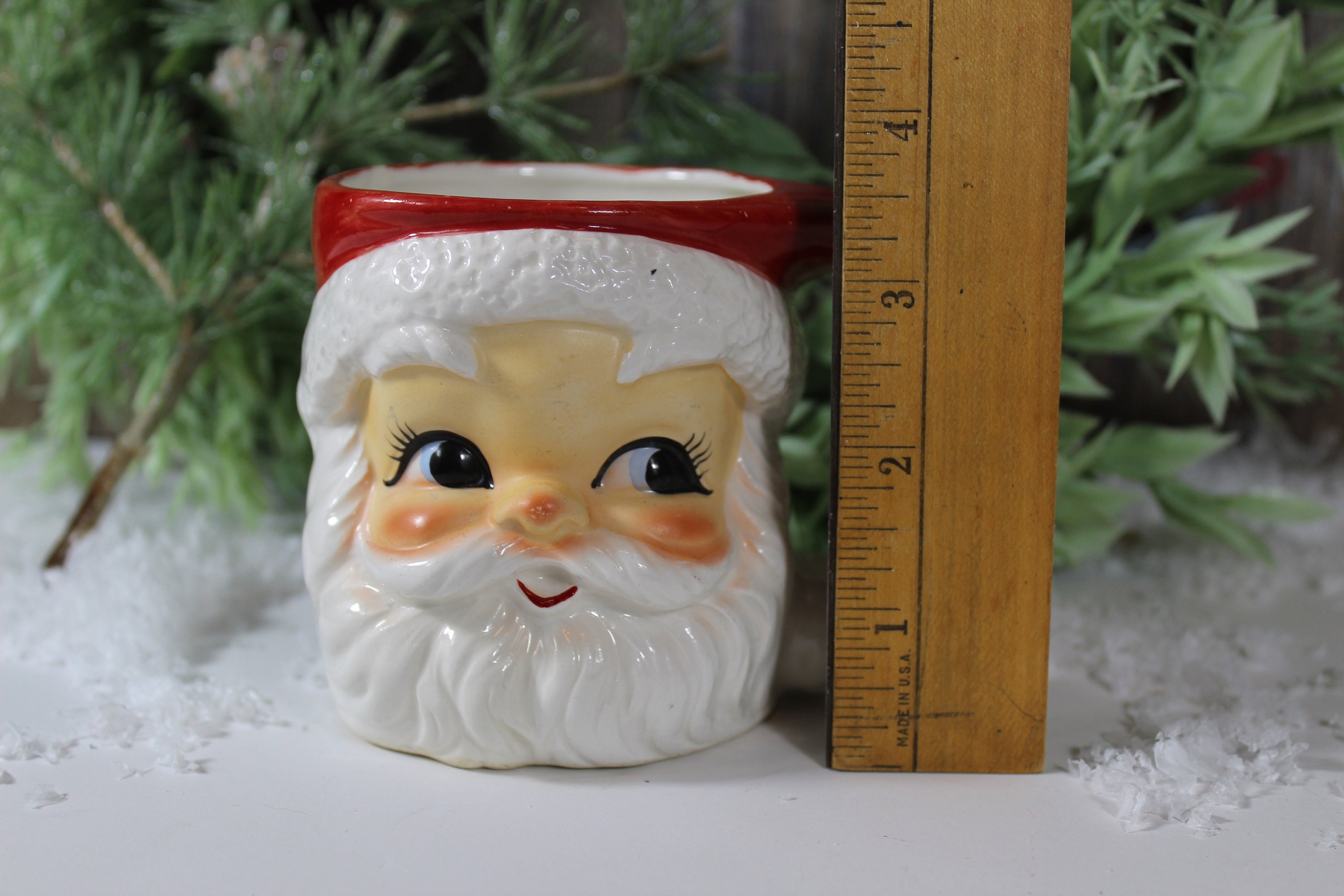 Lefton Santa Mug Christmas Mug Santa Cup Vintage Christmas Collectible ...
