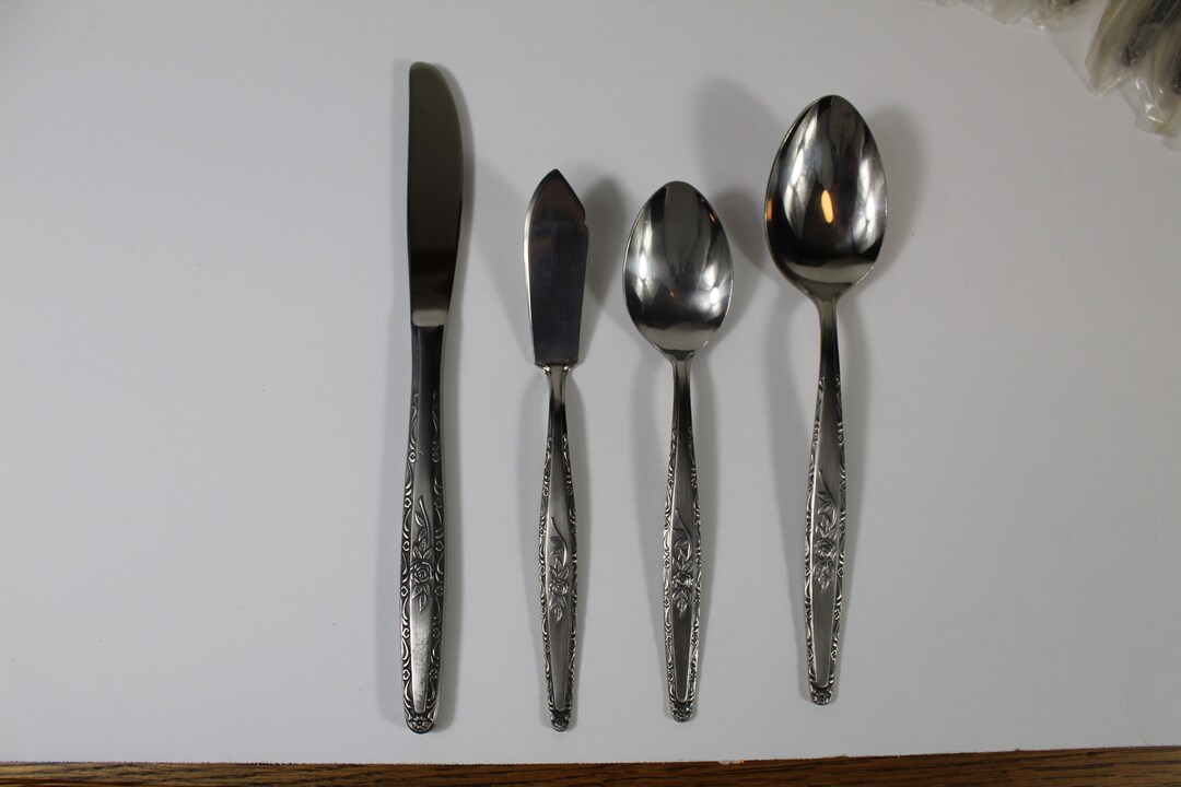 Interpur Rose Butter Knives New Old Stock Stainless INR3 (STAINLESS) by ...