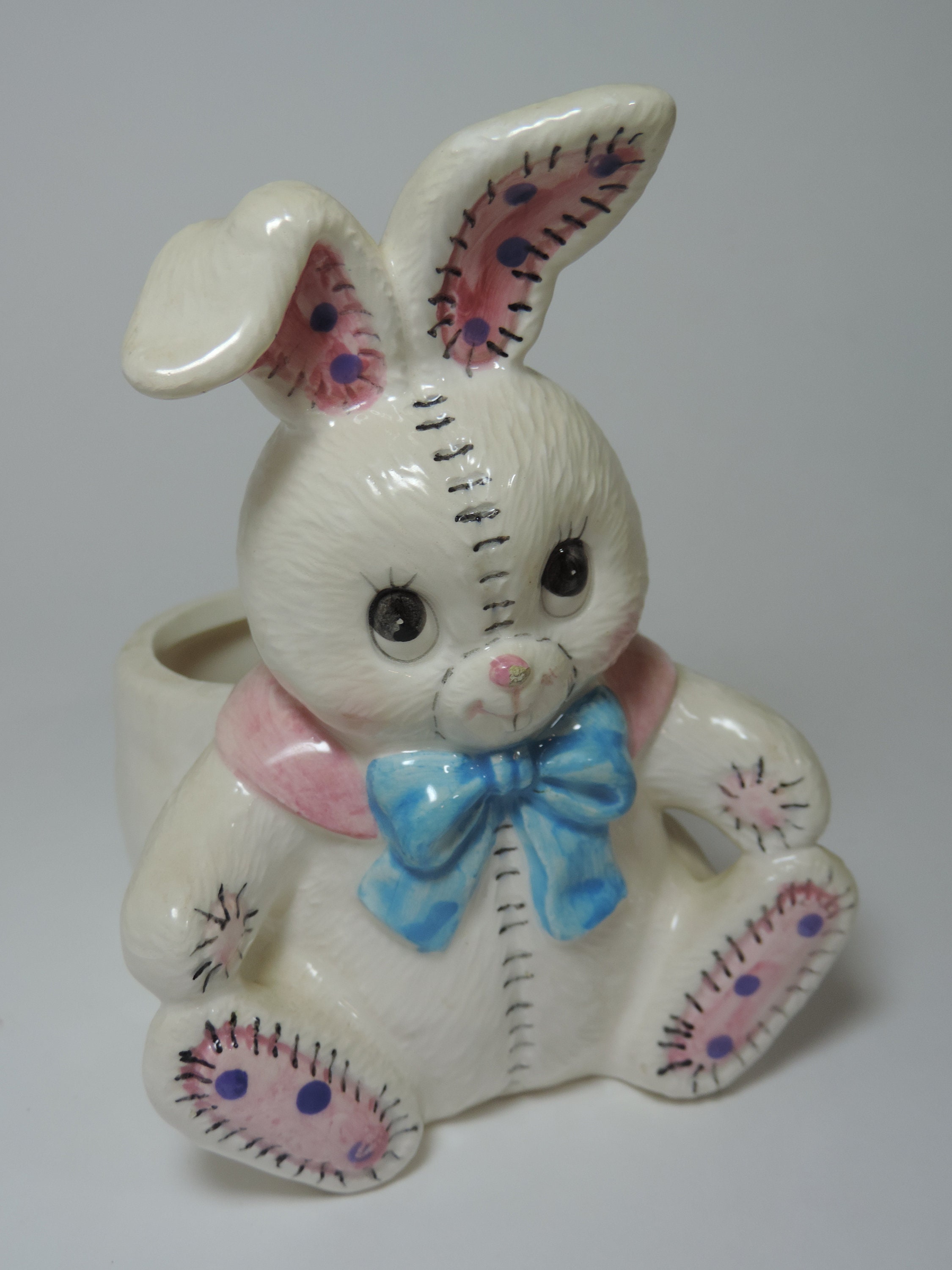 Lefton Bunny Planter Easter Vintage Bunny Rabbit Planter | Etsy