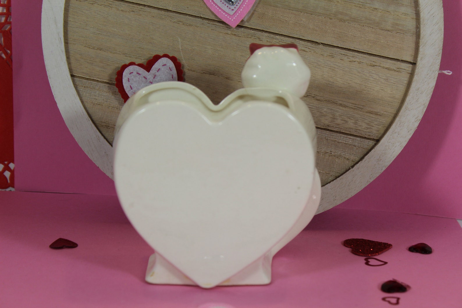 Valentine Planter Lefton Figural Planter Girl Planter Heart Planter ...