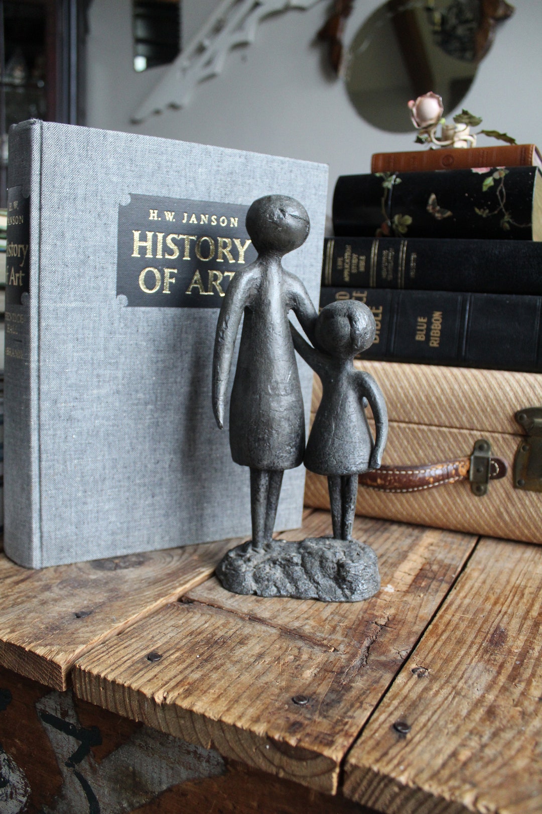 Brutalist Mother and Child MCM Art Statue William Lattimer - Etsy