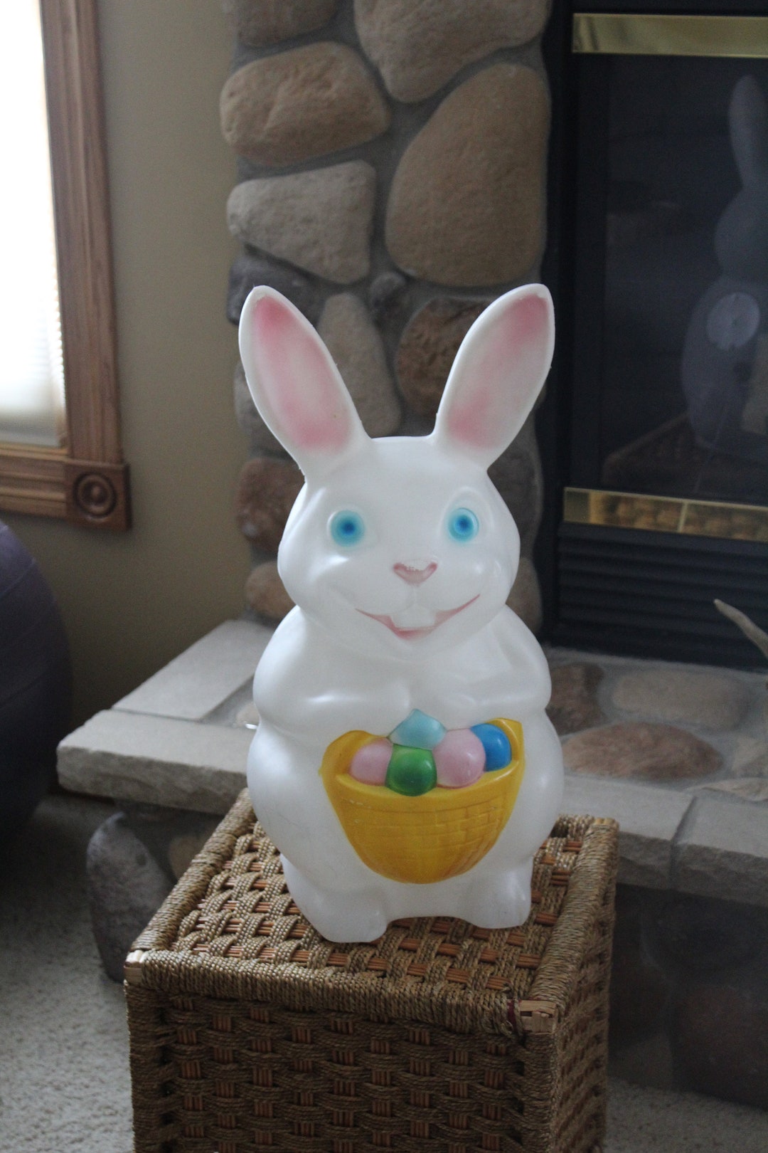 Bunny Blow Mold Outdoor Decor Indoor Outdoor Blow Mold Bunny Rabbit - Etsy