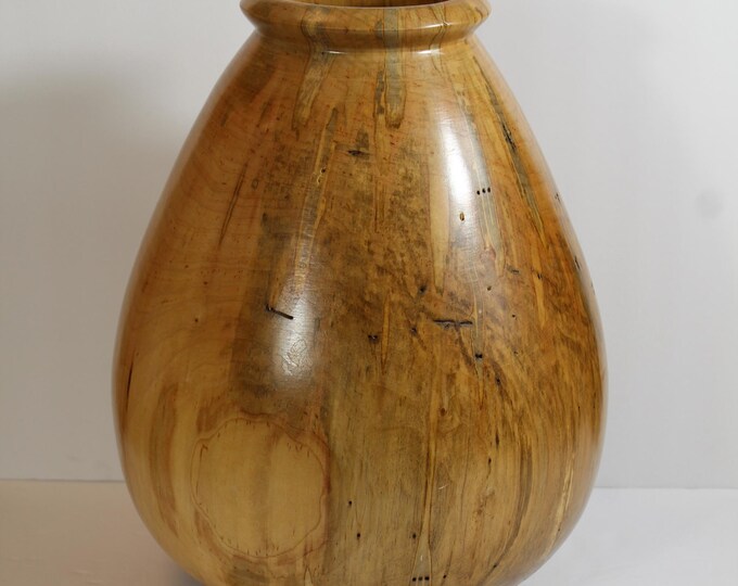 Hand Turned Vessel Vase Ambrosia Maple Wood Vase Boho Home Decor - Etsy