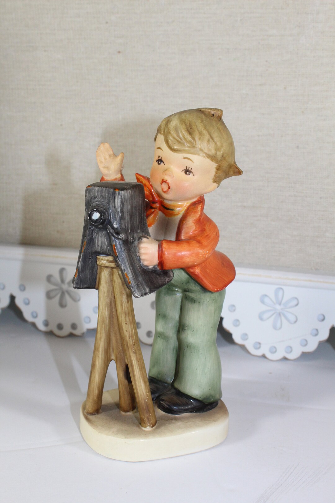 Cameraman Napco Figurine Fall Figurine Collectibles Boy Camera Man - Etsy