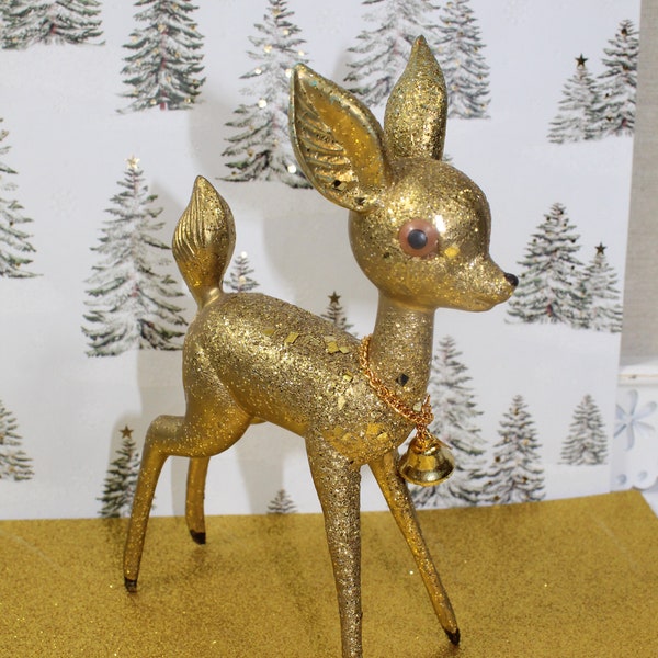Gold Deer Figurines - Etsy