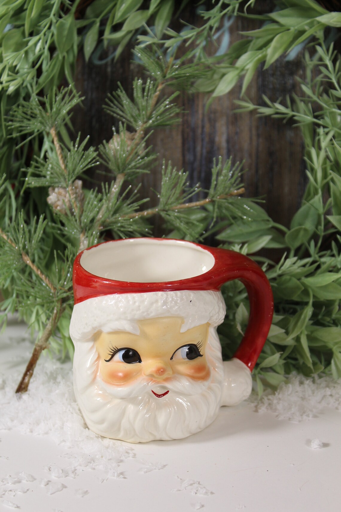 Lefton Santa Mug Christmas Mug Santa Cup Vintage Christmas Collectible ...