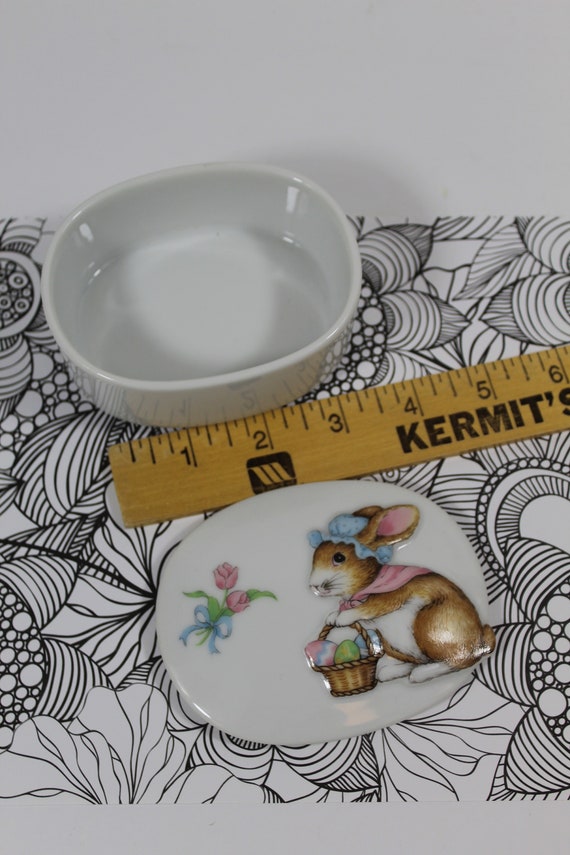 70's Bunny Ring Dish Target Made In Japan Easter Dish… - Gem
