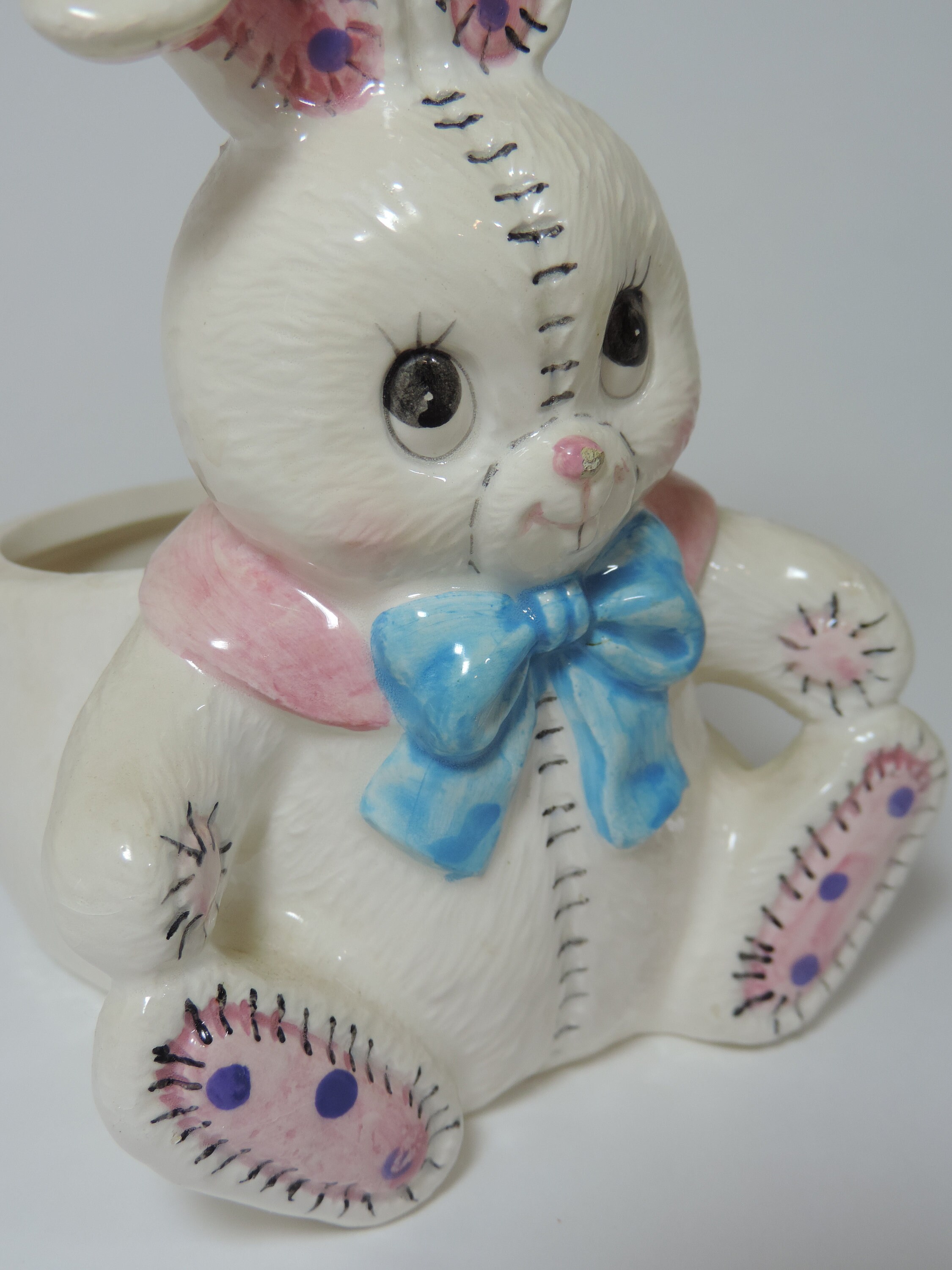 Lefton Bunny Planter Easter Vintage Bunny Rabbit Planter | Etsy