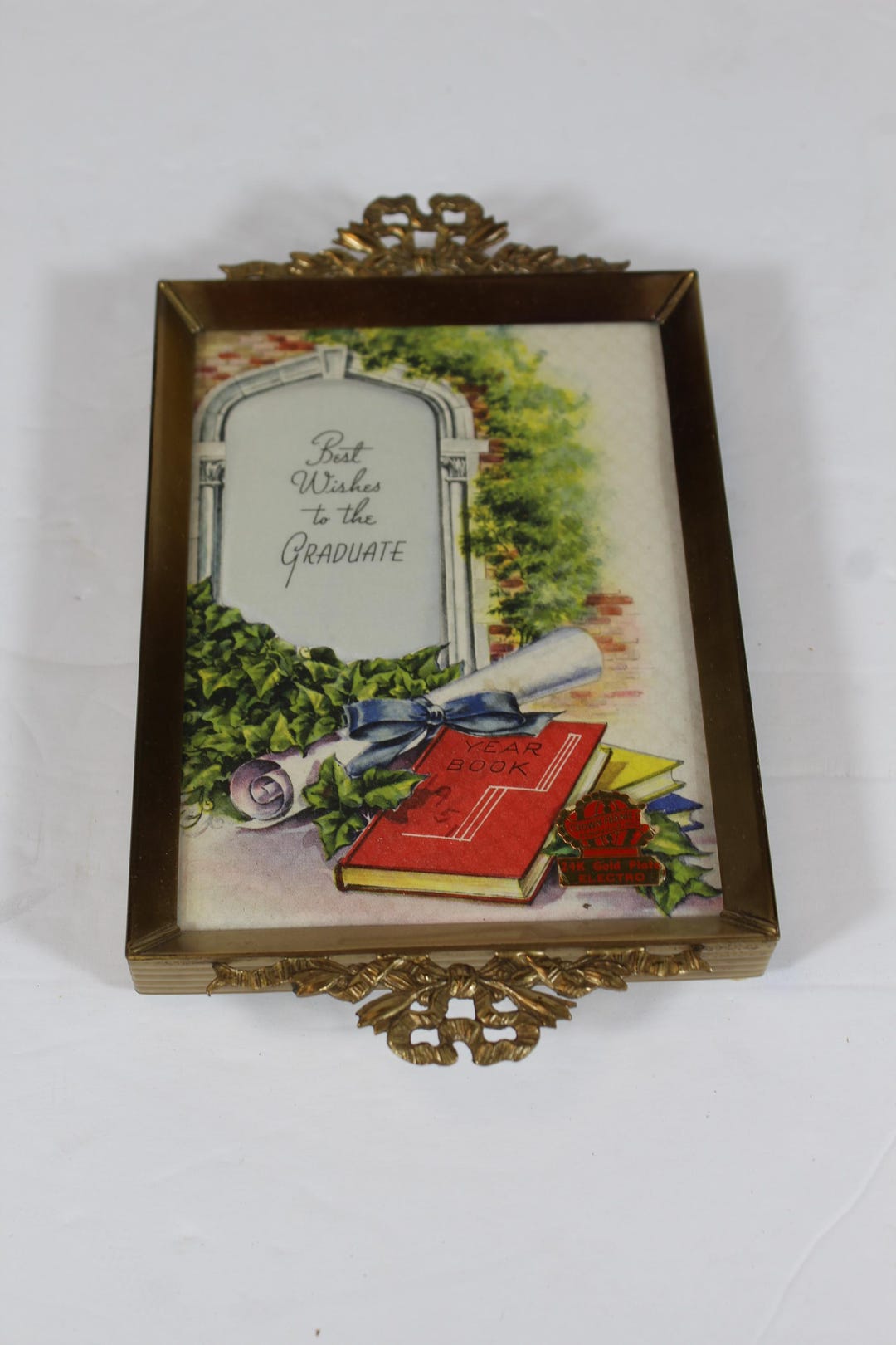 Gold Plate Frame by Crown Vintage Frame - Etsy