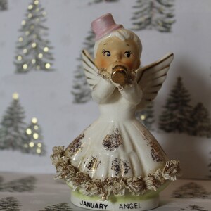 Artmark January Angel Figurine Birthday Month Figurine Japan - Etsy