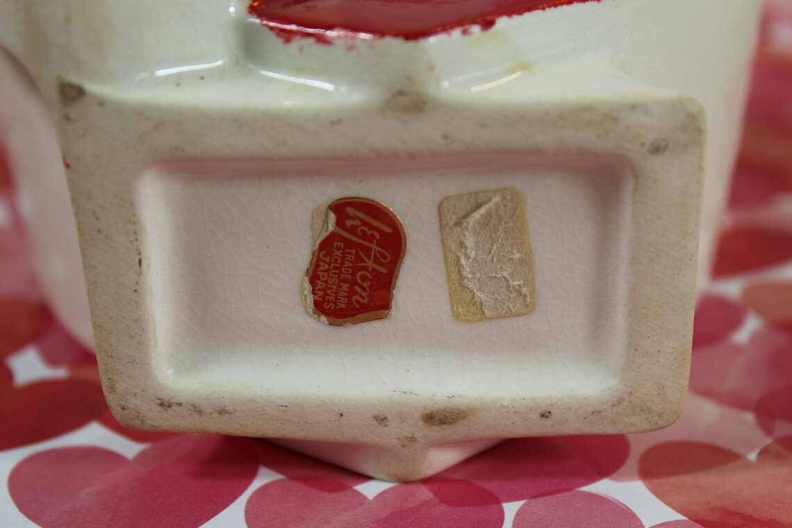 Valentine Planter Lefton Figural Planter Girl Planter Heart Planter ...