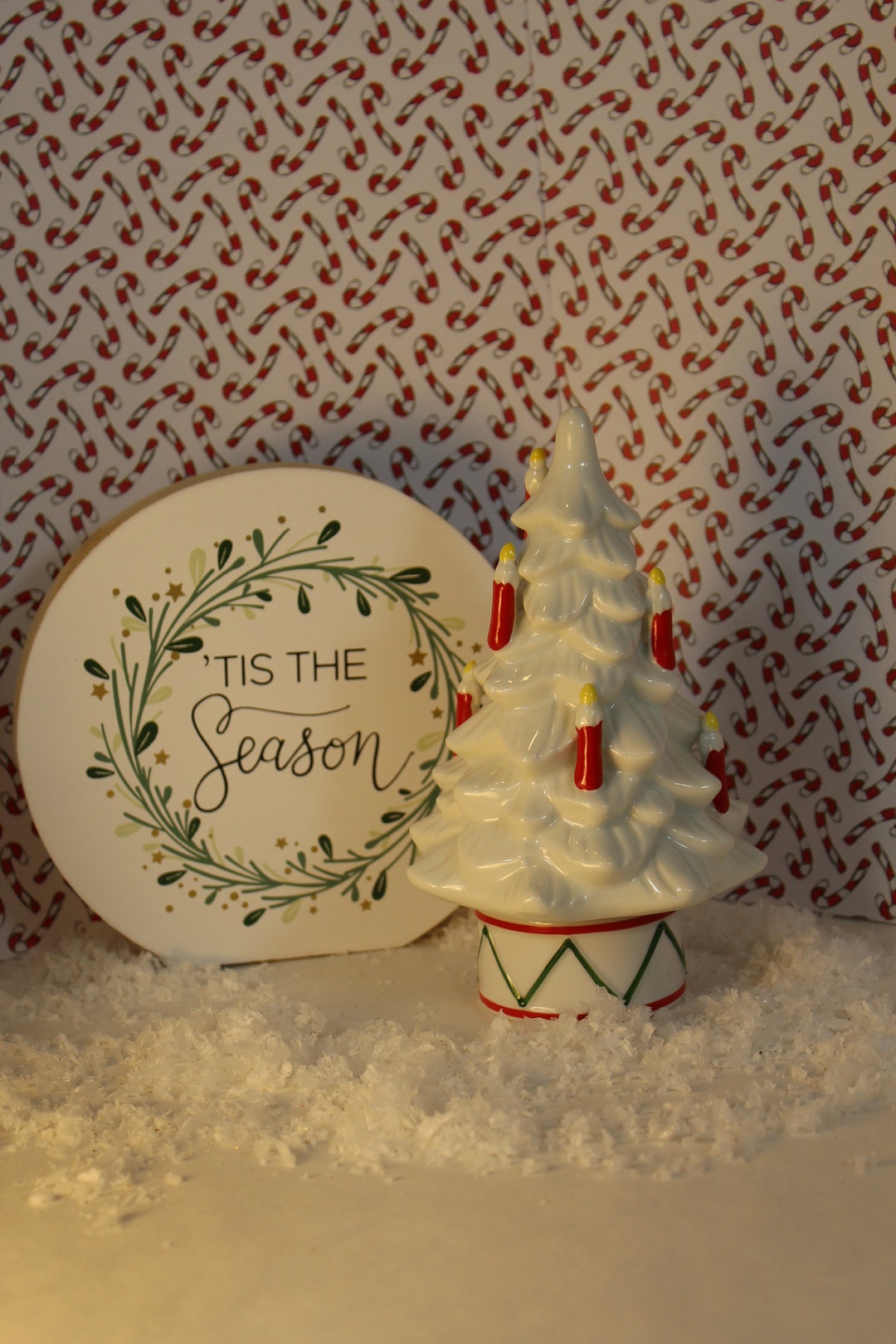 Christmas Tree Music Box Rare Collectible Drum and Tree With Holiday ...