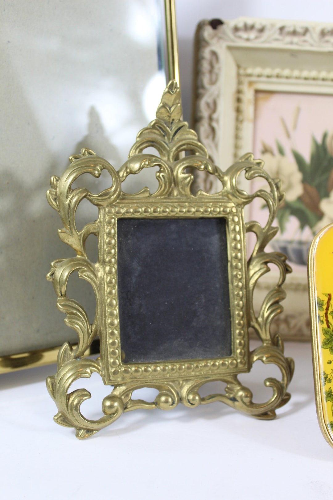 Vintage Brass Frame Ornate Frame Home Decor - Etsy