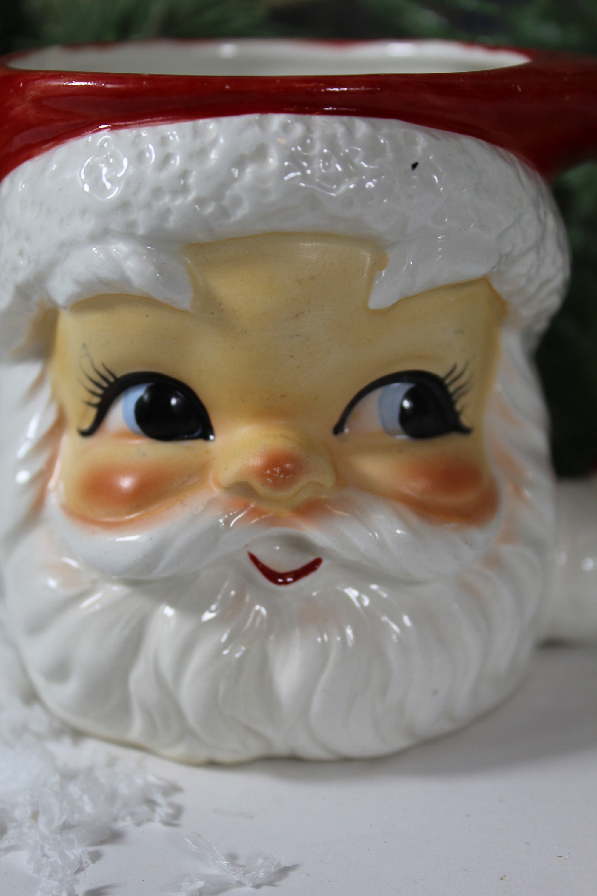 Lefton Santa Mug Christmas Mug Santa Cup Vintage Christmas Collectible ...