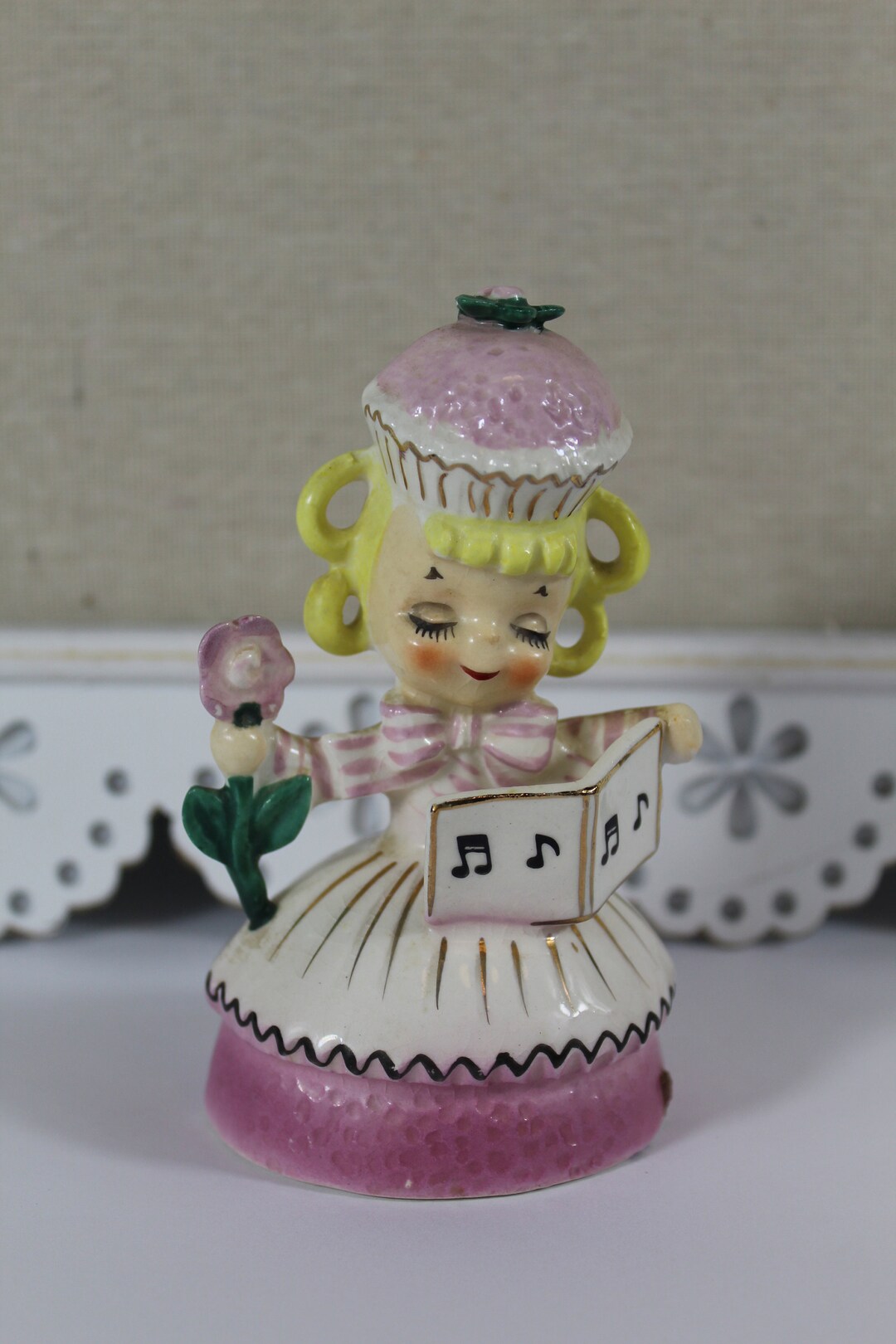 Vintage Enesco Sweet Shoppe Girl Bell Figurine Japan Enesco - Etsy