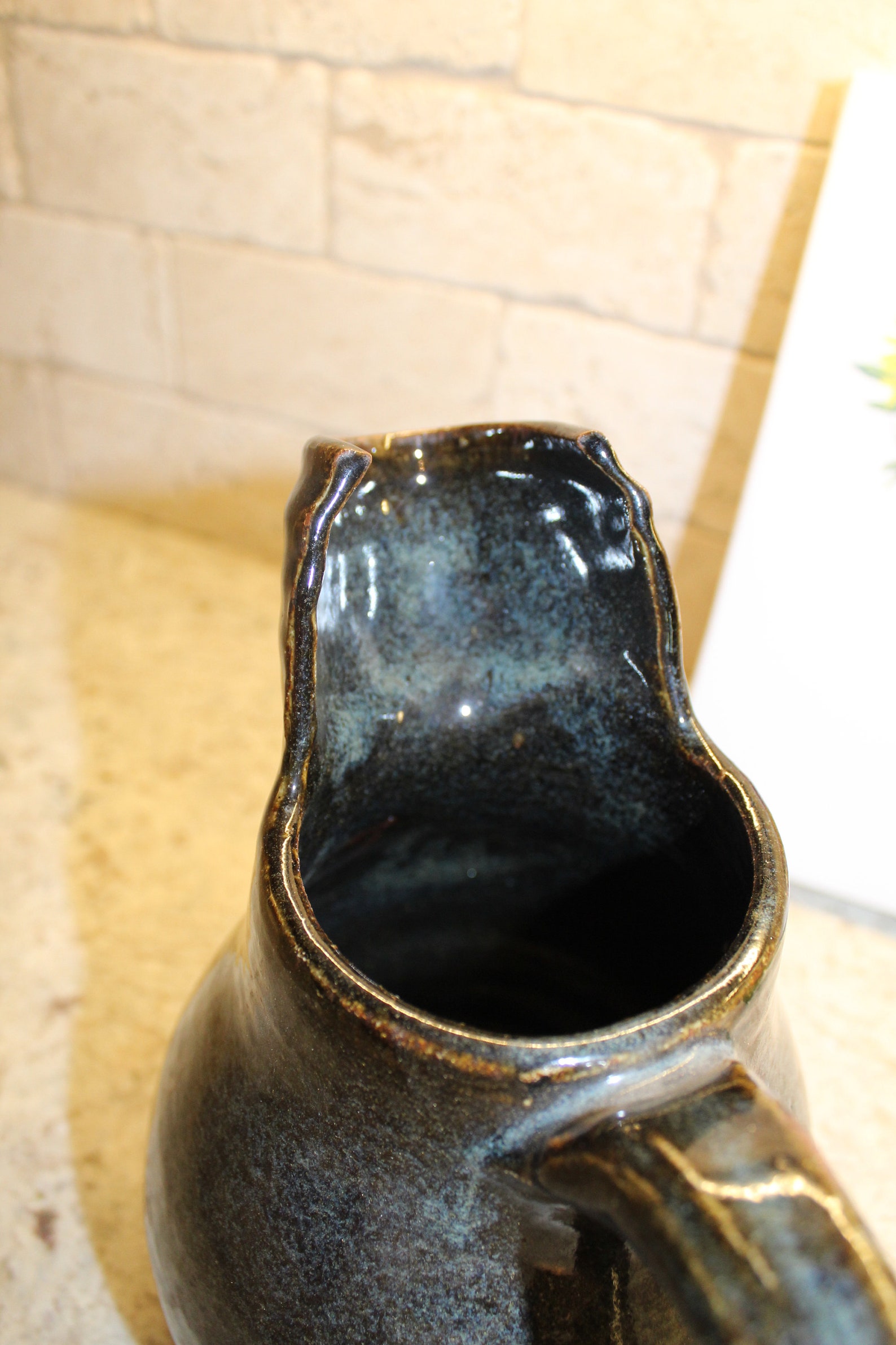 Stoneware Studio Pottery Water Pour Studio Pottery Hand Made and Signed ...