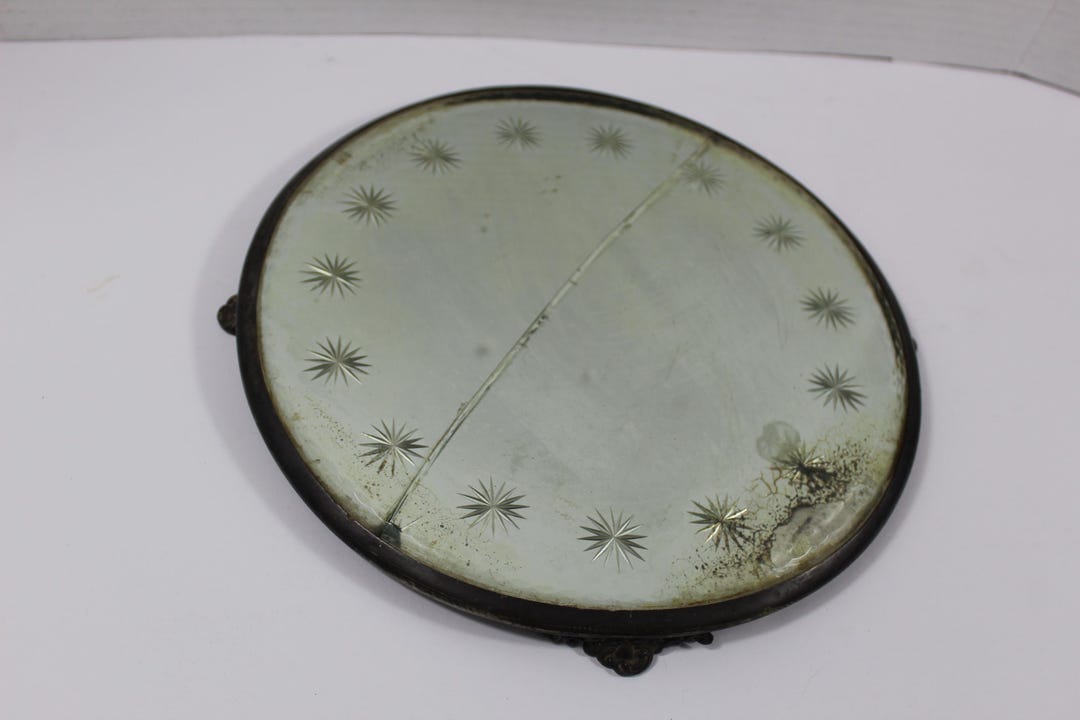Antique Table Top Mirror Plateau Mirror Vanity Mirror Beveled Glass ...