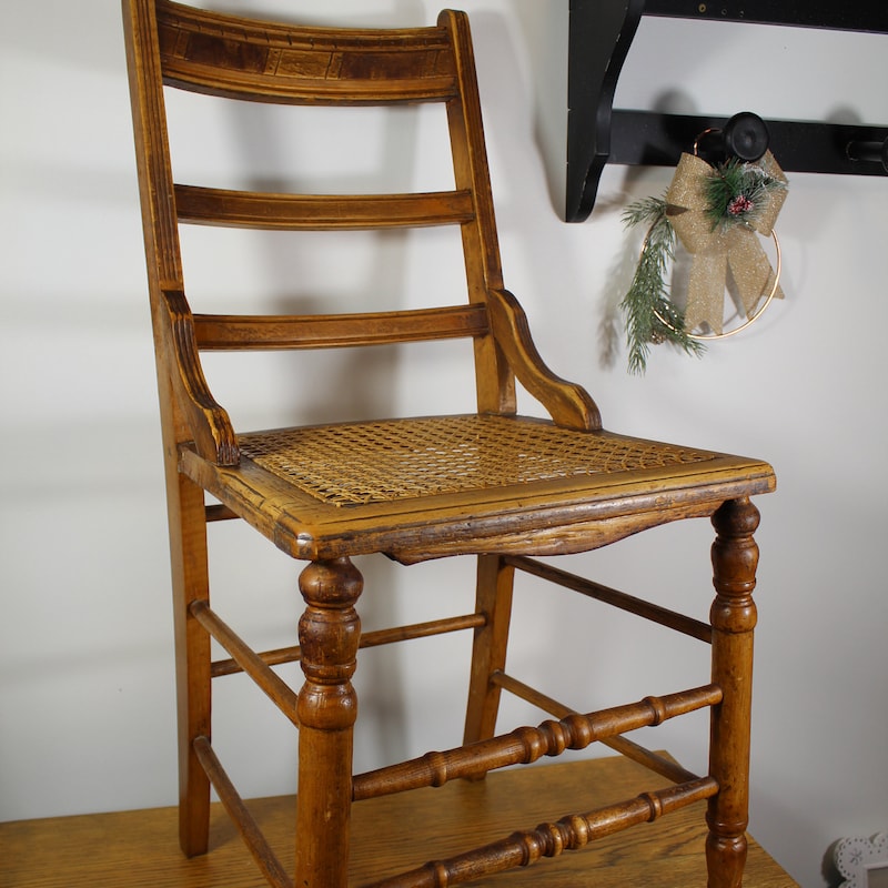 Antique Ladder Back Chairs - Etsy