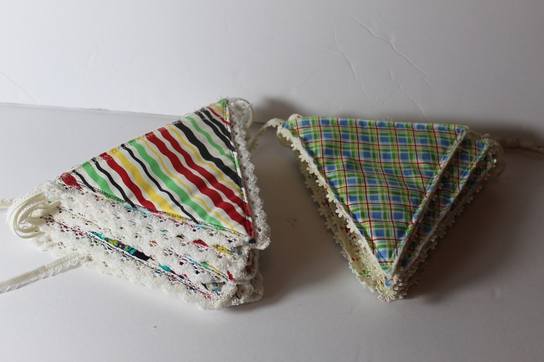 Hand Made Cloth Banners Pendant Banner Babys Room Craft Room Swag - Etsy