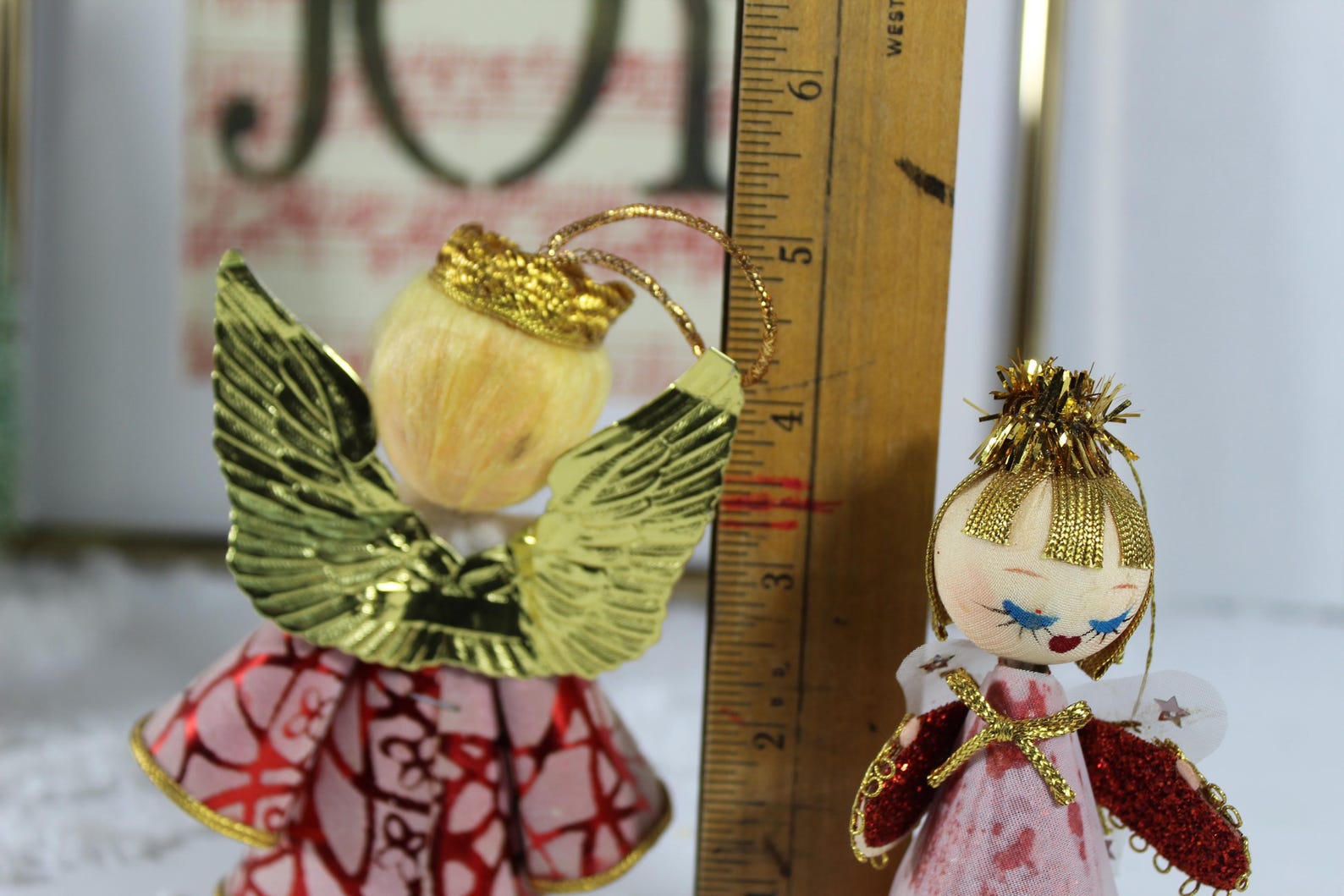 Vintage Angels Set of Two Cone Angels Mid Century Christmas Collectible ...