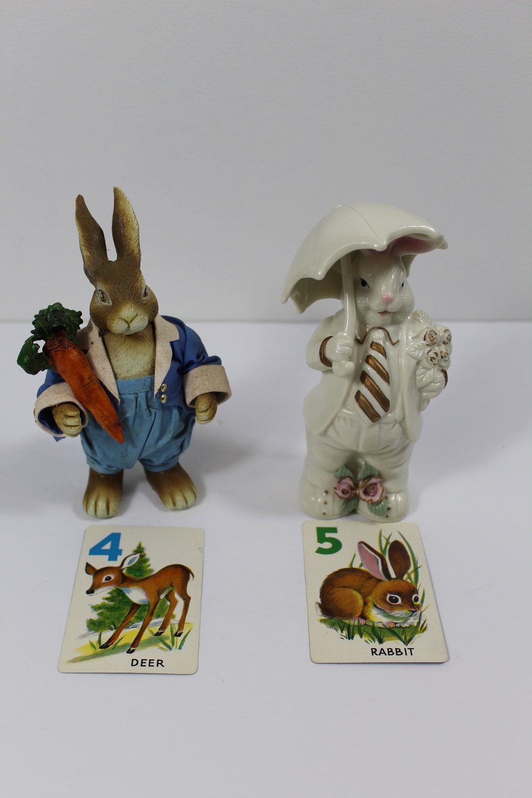 Bunny Rabbit Figurine Midwest Imports Rabbit Bunny Ceramics Paper Mache ...