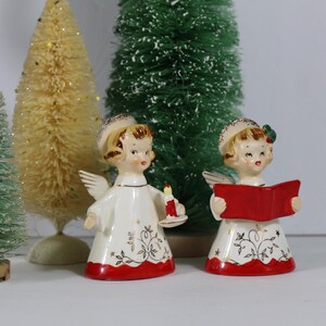 Napco Angel Bell Figurines Angel With Candle Angel With Song Book ...