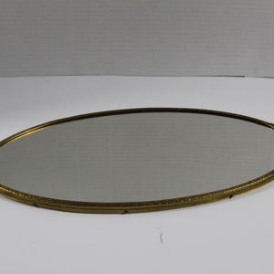 Vintage Vanity Mirrored Tray With Gold Handles - Etsy