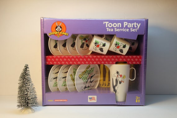 Kids Tea Set Plastic Toy Dish Set Toon Party Tea Set Kids | Etsy