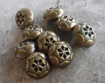 Brass shank button | Etsy