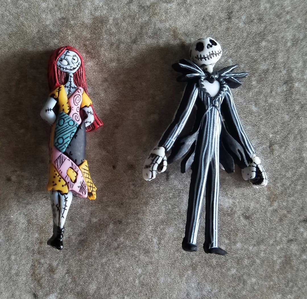 2 Disney Jack and Sally Nightmare Before Christmas Shank Buttons - Etsy
