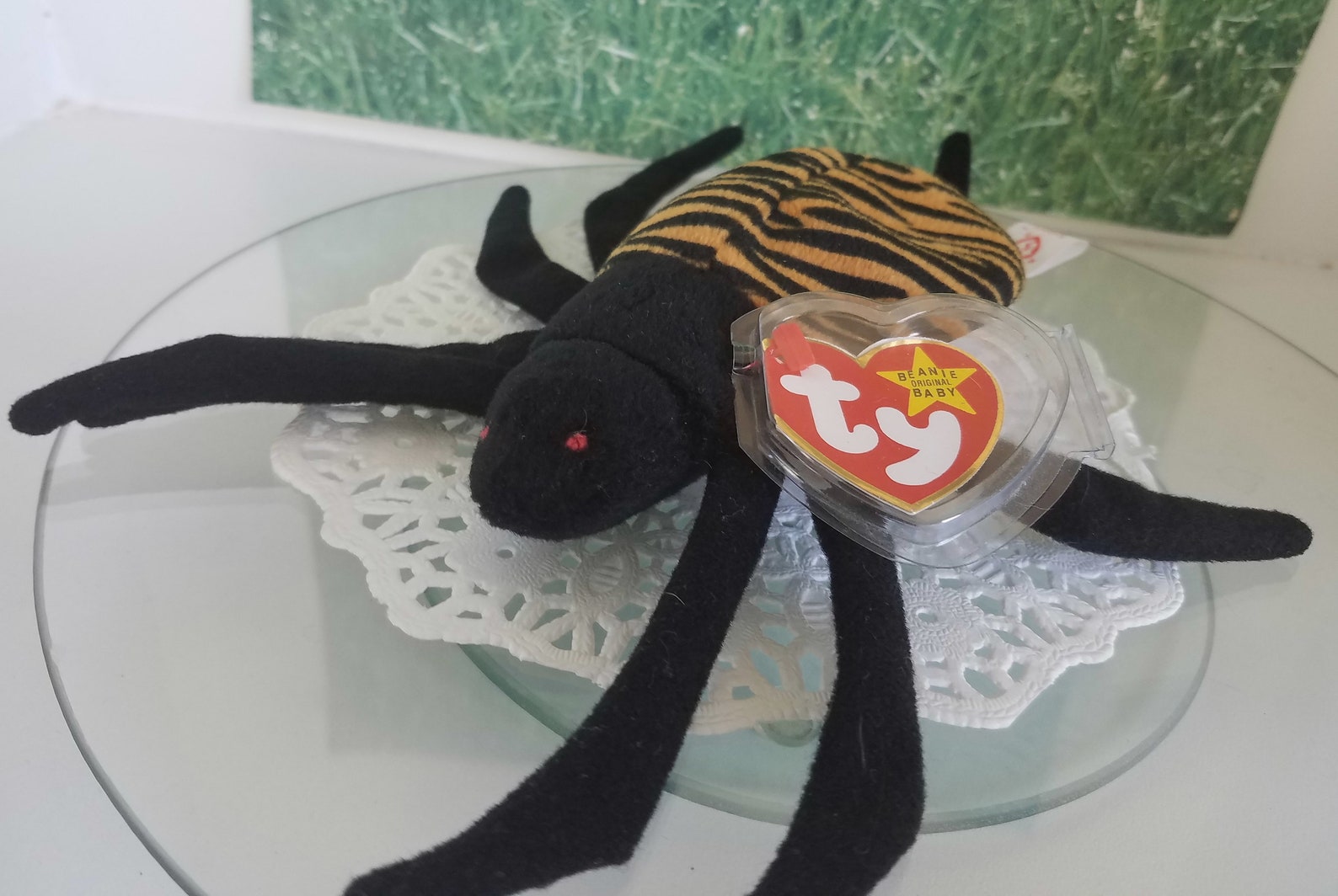 Spinner the Spider Beanie Babies Vintage TY 1996 With Original - Etsy